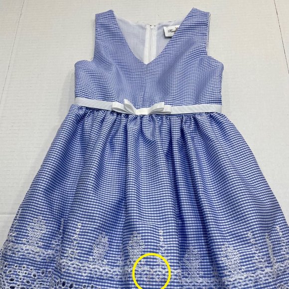 Rare Editions | Dresses | Rare Editions Young Girls Dress Blue Gingham ...